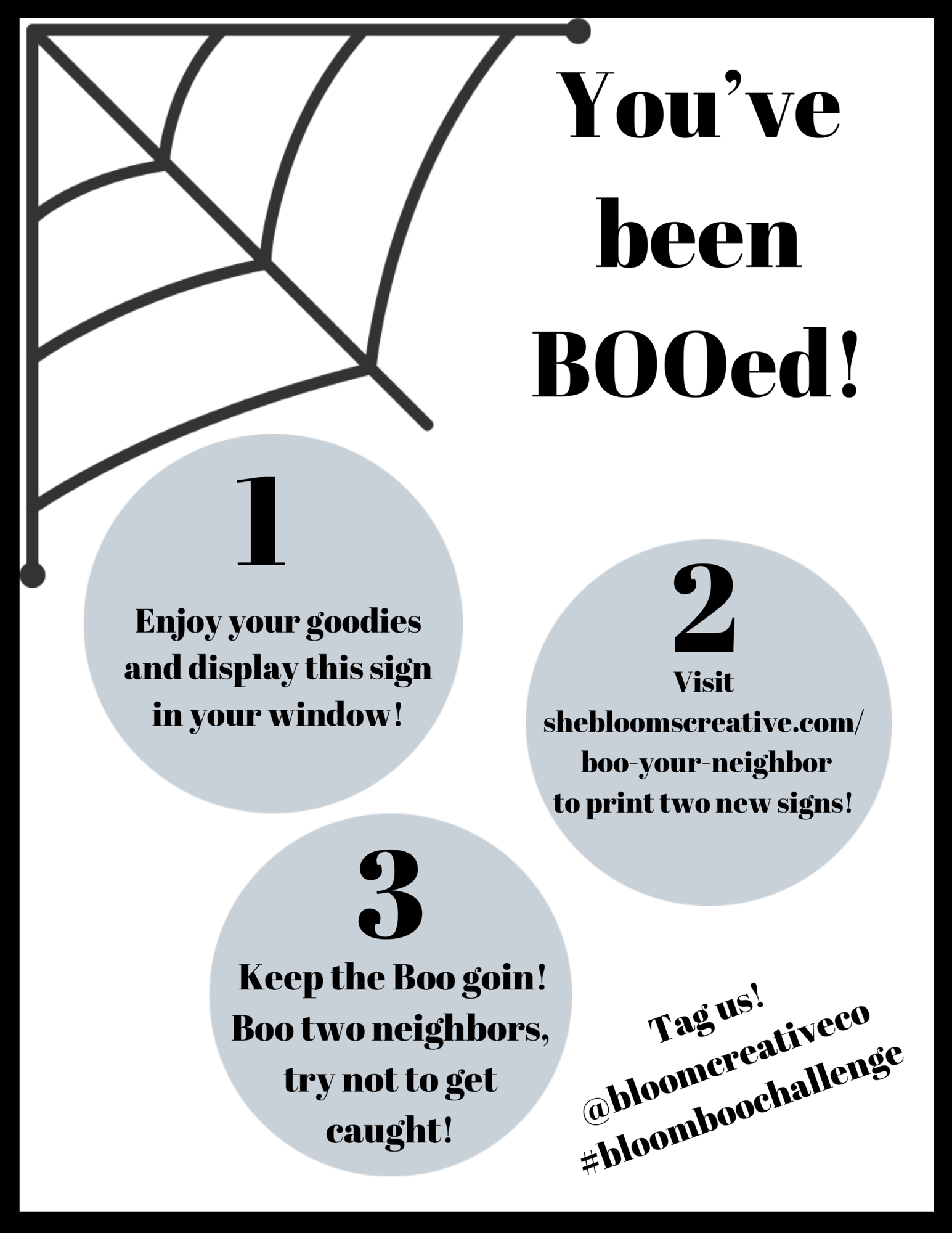 Boo your Neighbor! – #bloomboochallenge – Bloom Co.
